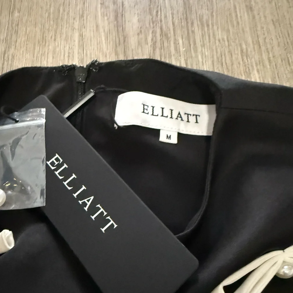 Elliatt | Dresses | Elliatt Ursula Black White All Over 3d Mini Bows ...
